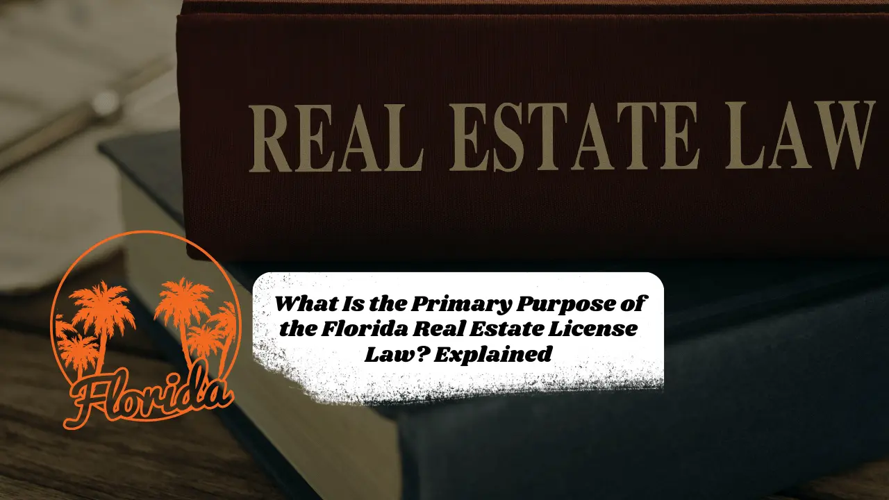 What Is The Primary Purpose Of The Florida Real Estate License Law ...