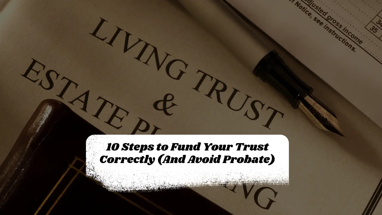 10 Steps To Fund Your Trust Correctly And Avoid Probate