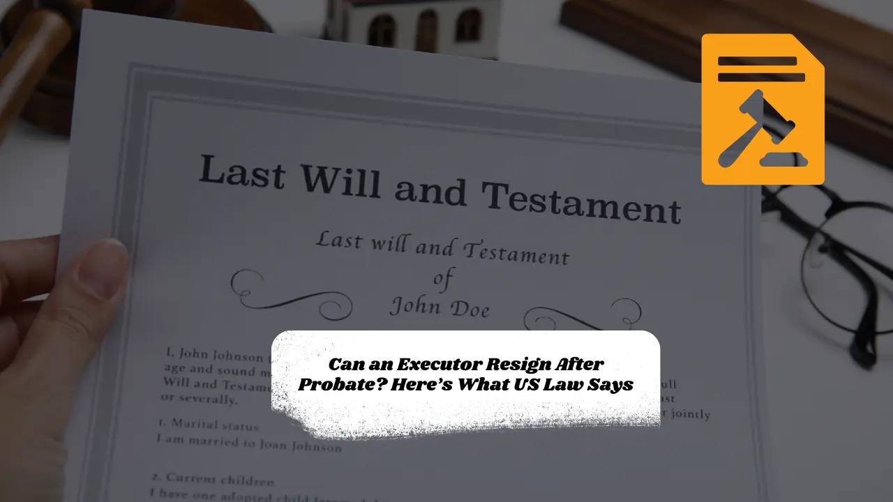Can An Executor Resign After Probate? Here’s What US Law Says