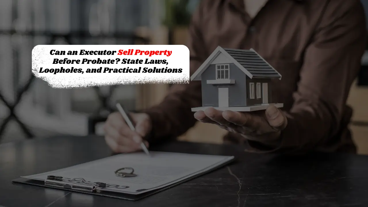 Can An Executor Sell Property Before Probate? State Laws, Loopholes