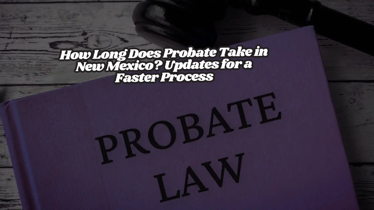 How Long Does Probate Take In New Mexico? Updates For A Faster Process