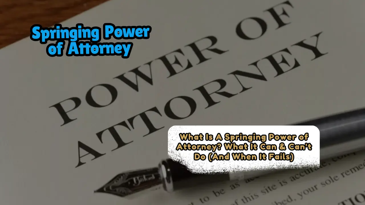 What Is A Springing Power Of Attorney? What It Can & Can't Do (And When ...