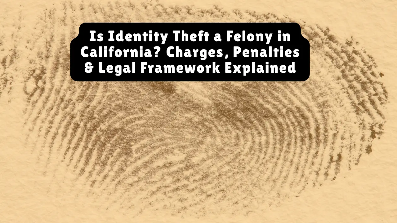 Is Identity Theft A Felony In California? Charges, Penalties
