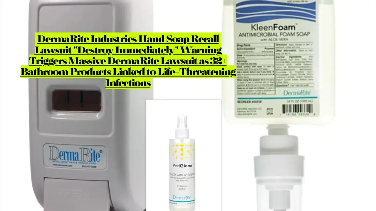 DermaRite Industries Hand Soap Recall Lawsuit "Destroy Immediately ...