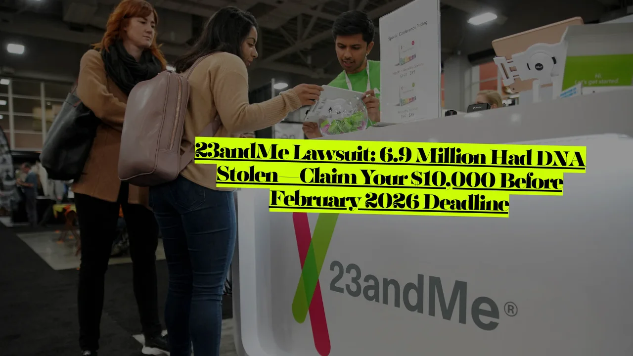 23andMe Lawsuit, 6.9 Million Had DNA Stolen—Claim Your $10,000 Before February 2026 Deadline