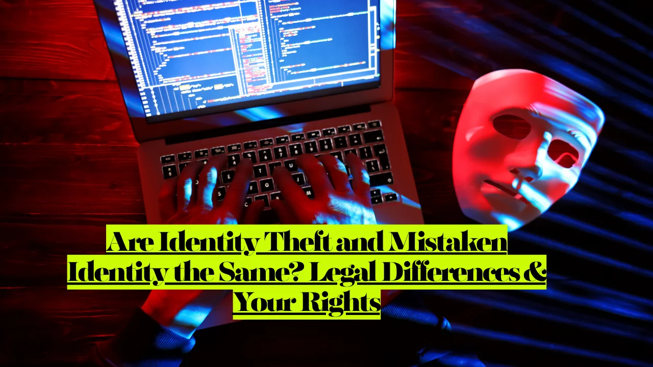 Are Identity Theft And Mistaken Identity The Same? Legal Differences ...