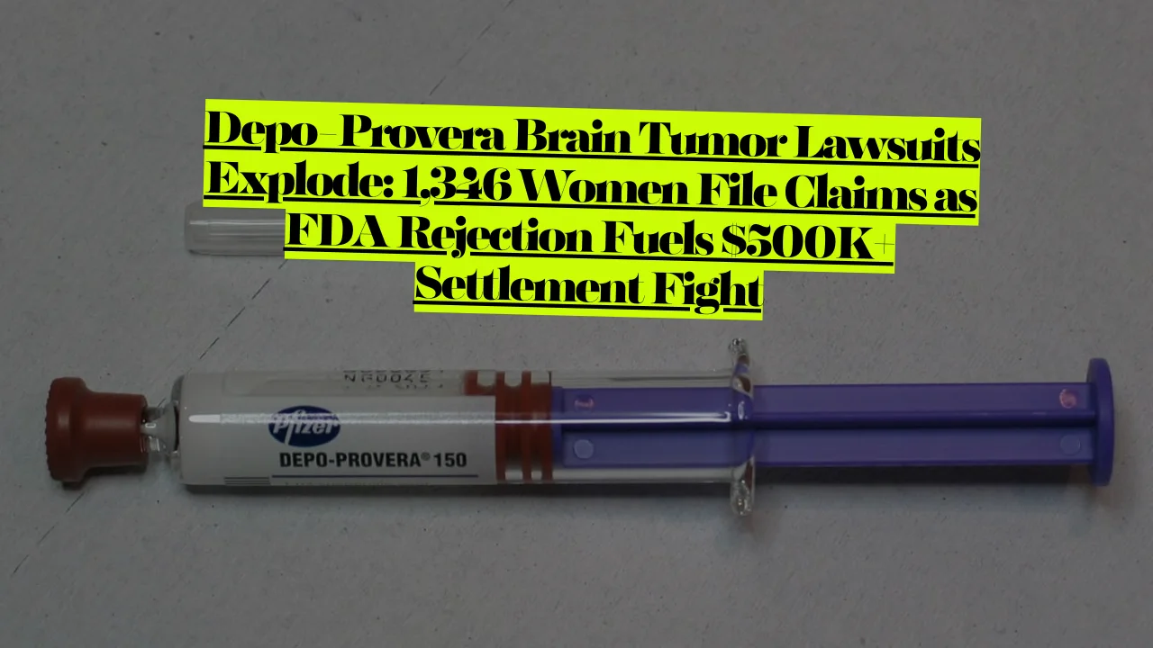 Depo-Provera Brain Tumor Lawsuits Explode, 1,346 Women File Claims As ...