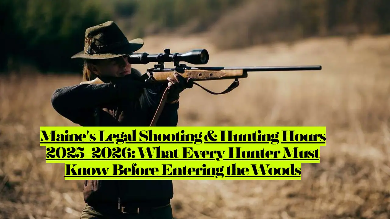 Maine's Legal Shooting & Hunting Hours 2025-2026, What Every Hunter Must Know Before Entering ...