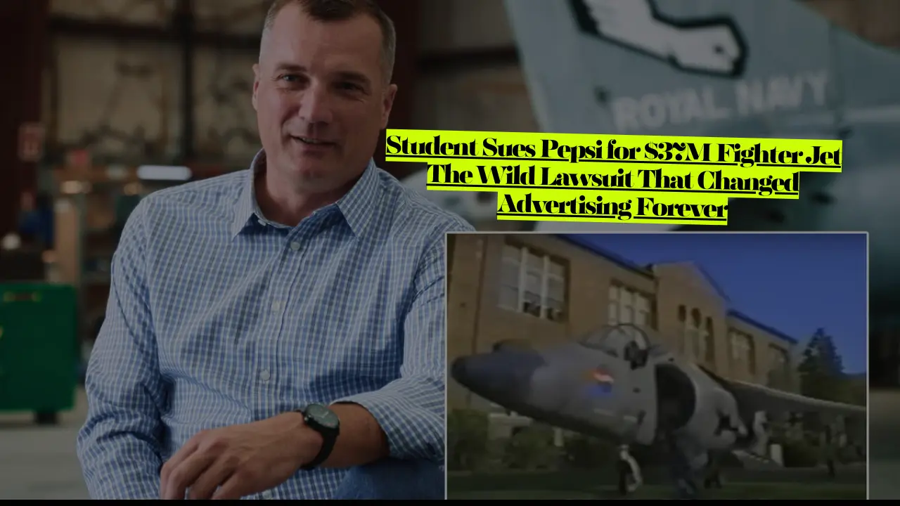 Student Sues Pepsi For $37M Pepsi Fighter Jet Lawsuit, The Wild Lawsuit ...