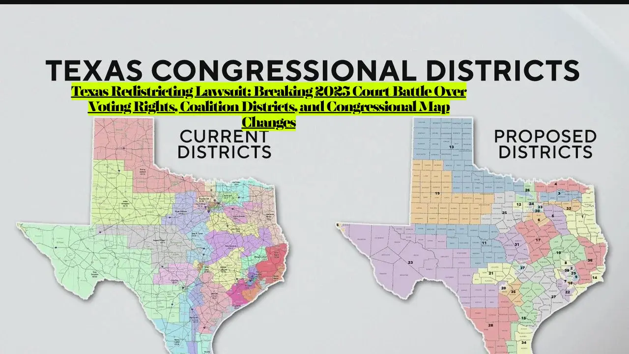 Texas Redistricting Lawsuit, Breaking 2025 Court Battle Over Voting ...