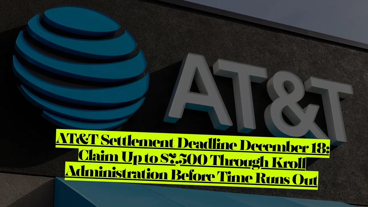 AT&T Settlement Deadline December 18, Claim Up To $7,500 Through Kroll ...