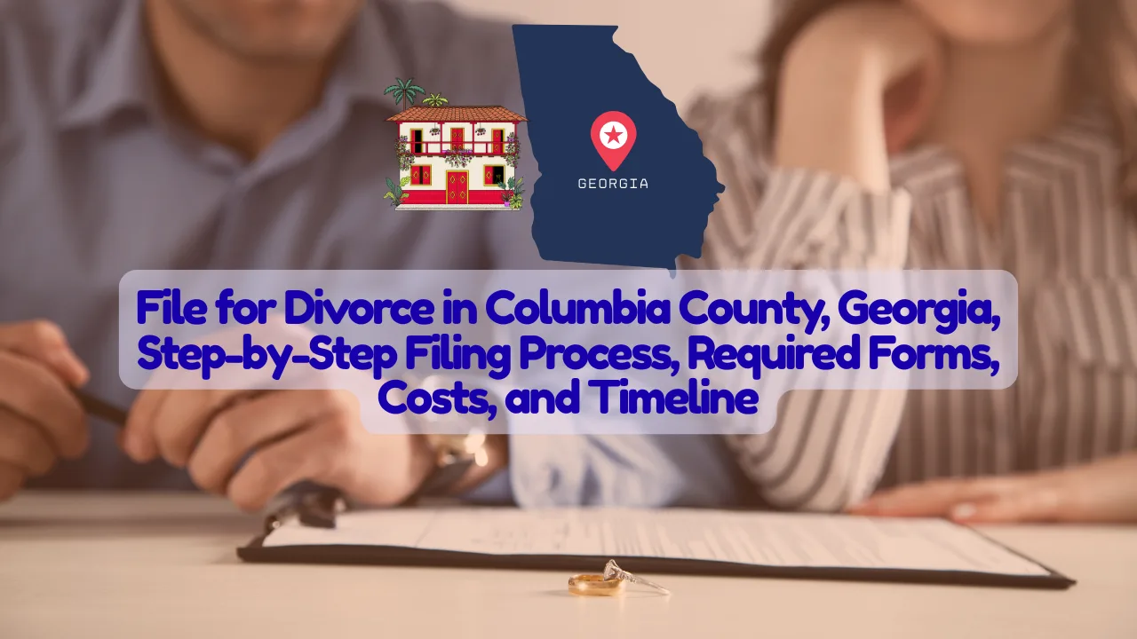 File For Divorce In Columbia County, Georgia, Filing Process, Required ...