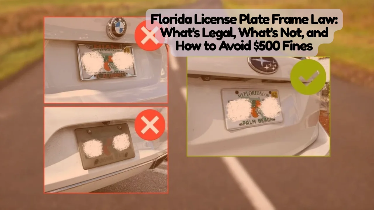 Florida License Plate Frame Law, What's Legal, What's Not, And How To ...