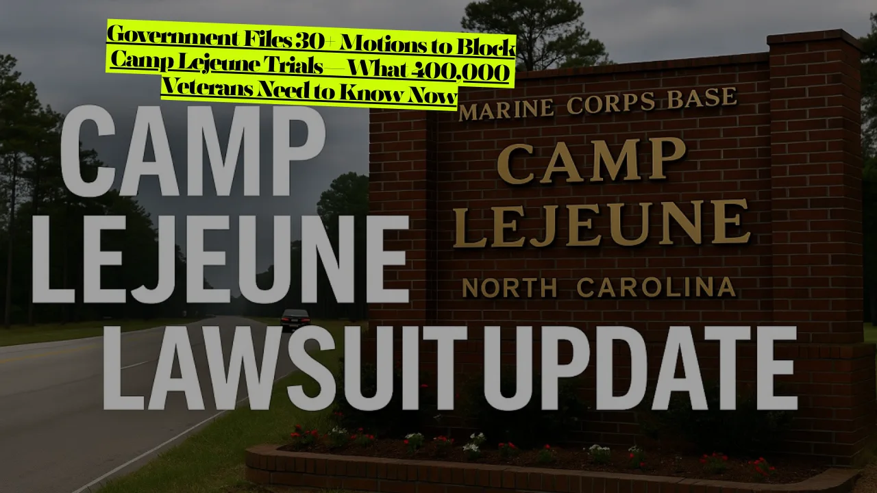 Government Files 30+ Motions To Block Camp Lejeune Trials—What 400,000 ...
