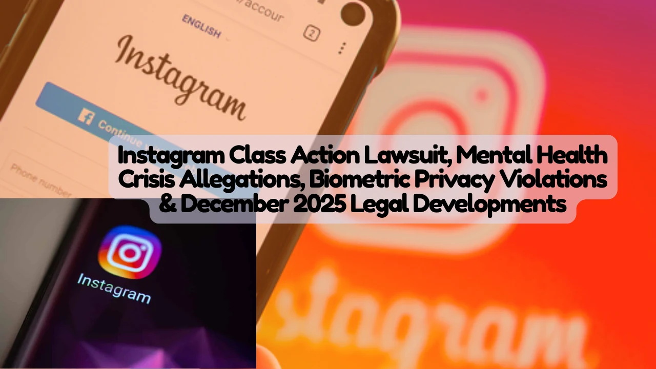 Instagram Class Action Lawsuit, Mental Health Crisis Allegations, Biometric Privacy Violations ...