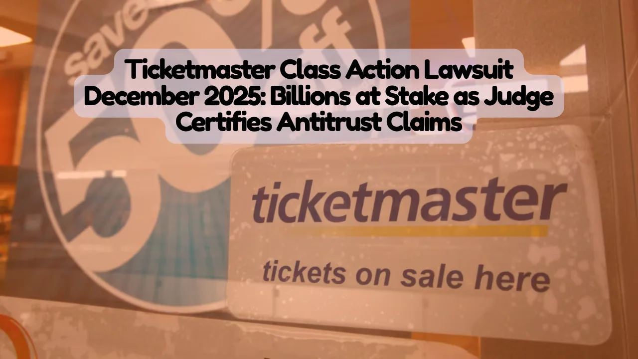Ticketmaster Class Action Lawsuit December 2025, Billions At Stake As ...