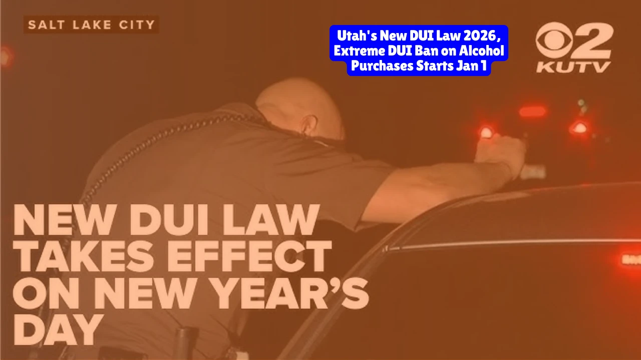 Utah's New DUI Law 2026, Extreme DUI Ban On Alcohol Purchases Starts Jan 1