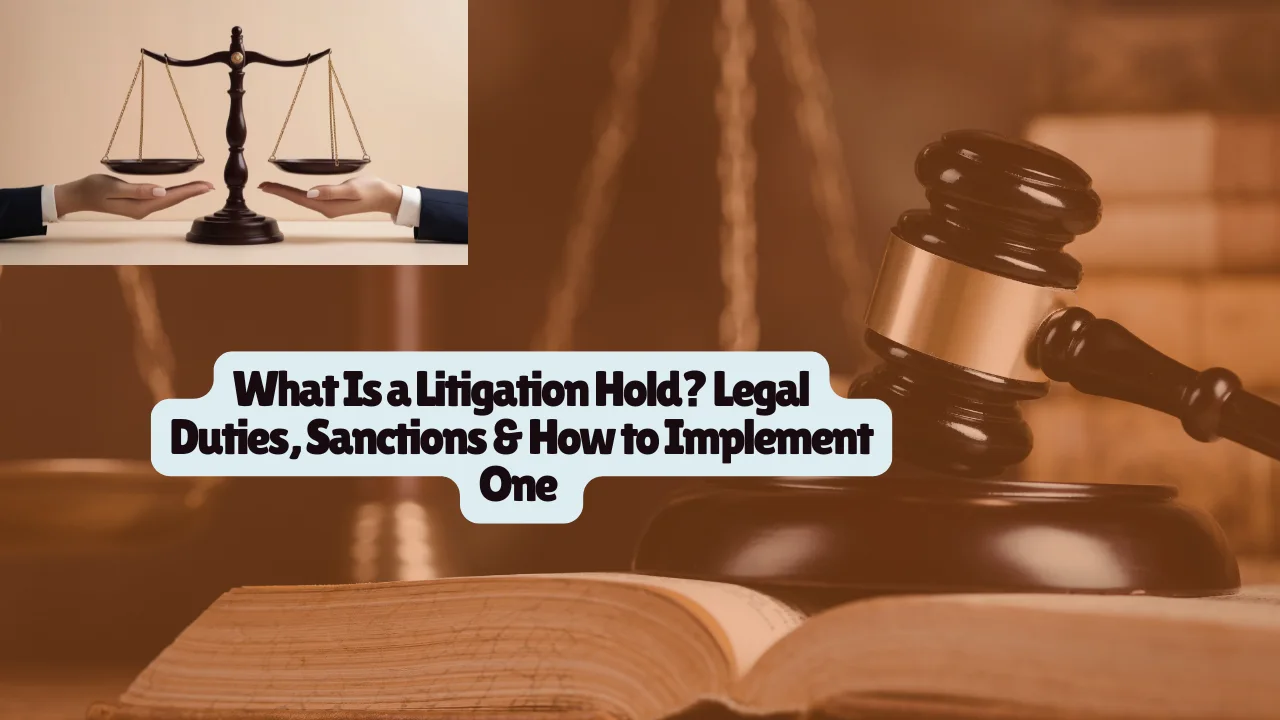 What Is A Litigation Hold? Legal Duties, Sanctions & How To Implement One