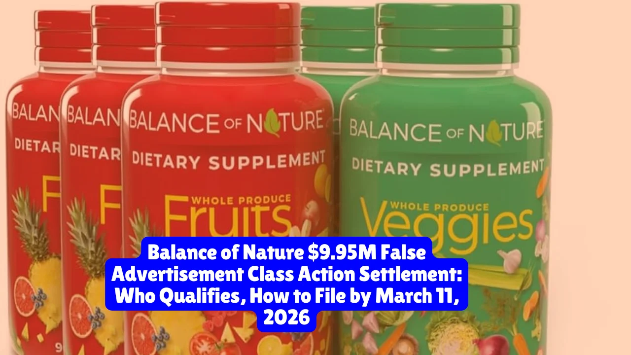 Balance Of Nature $9.95M False Advertisement Class Action Settlement ...