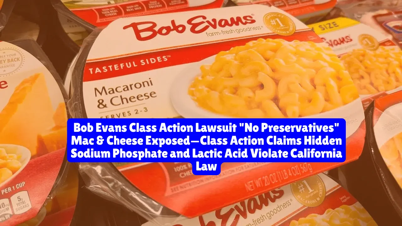Bob Evans Class Action Lawsuit "No Preservatives" Mac & Cheese Exposed ...