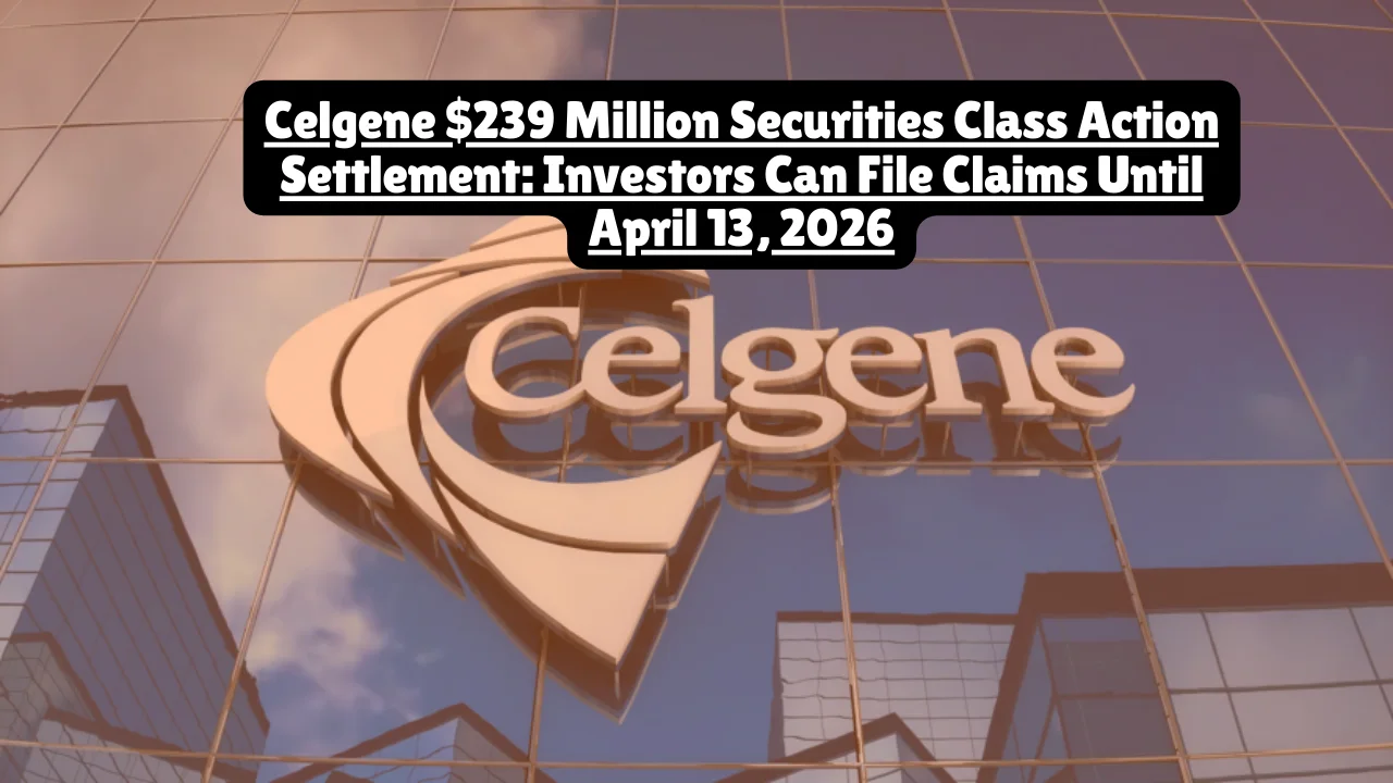 Celgene $239 Million Securities Class Action Lawsuit Settlement ...