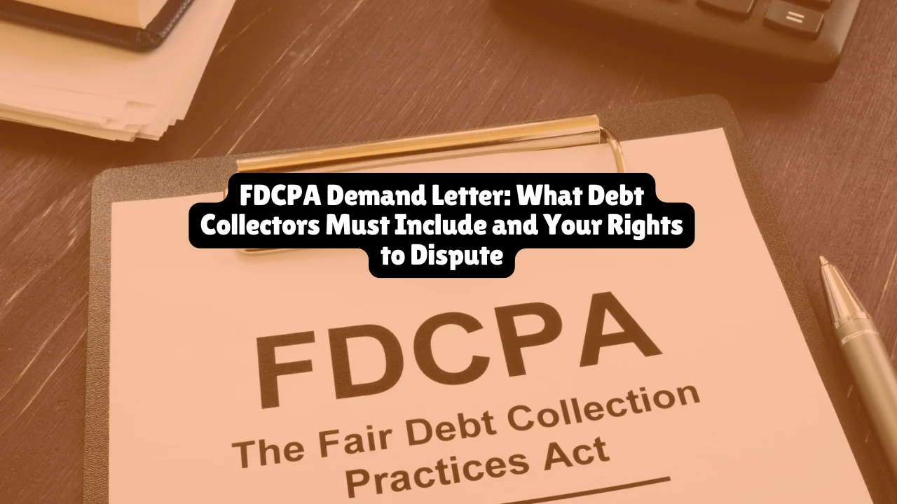 FDCPA Demand Letter, What Debt Collectors Must Include And Your Rights ...