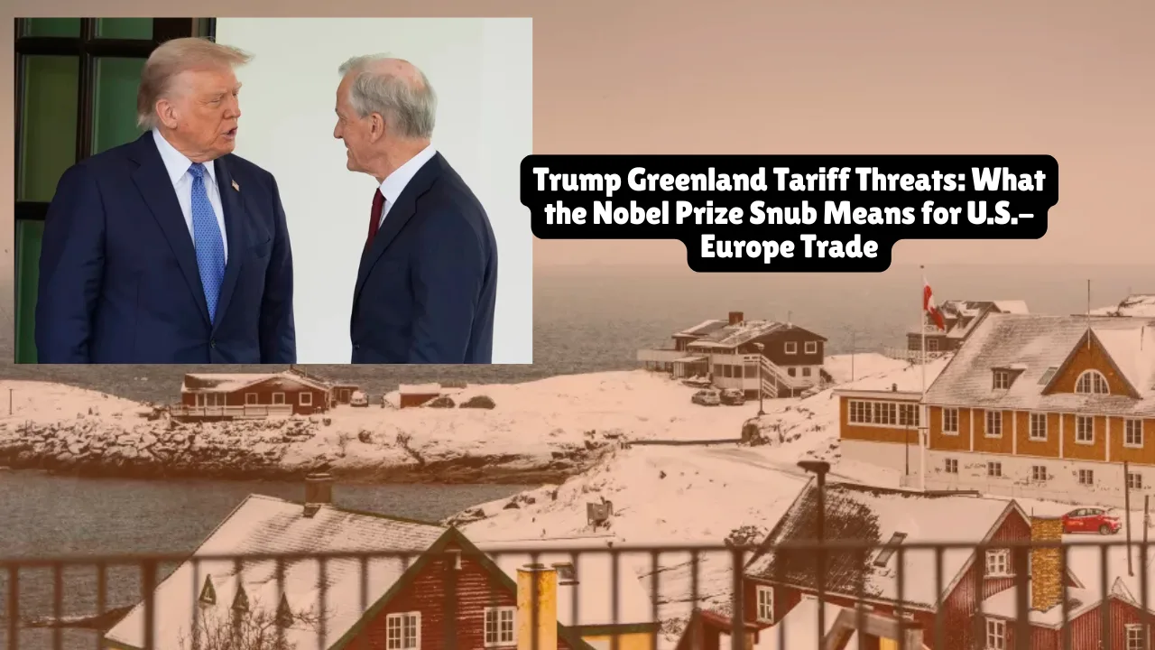 Trump Greenland Tariff Threats, What The Nobel Prize Snub Means For US ...