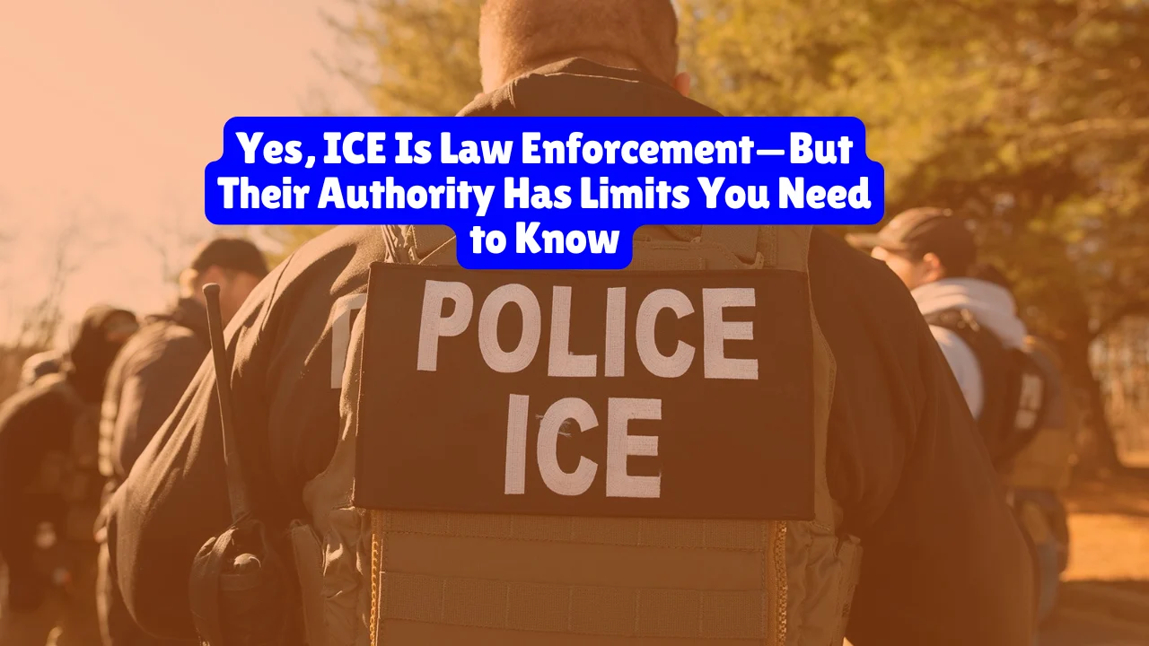 Yes, ICE Is Law Enforcement—But Their Authority Has Limits You Need To Know
