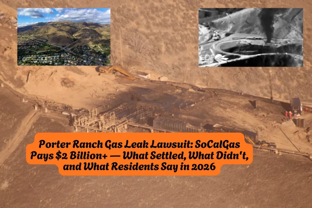 Porter Ranch Gas Leak Lawsuit – $2B+ Aliso Canyon Settlement Update