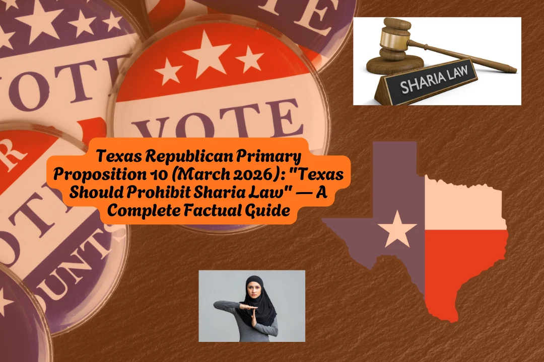 Texas Republican Primary Proposition 10 (March 2026), "Texas Should ...
