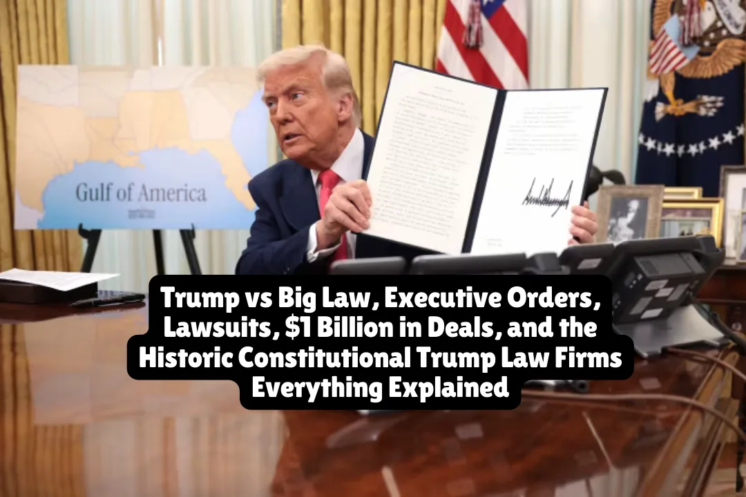 Trump Law Firms 2026, Executive Orders, $1 Billion Pro Bono Deals ...