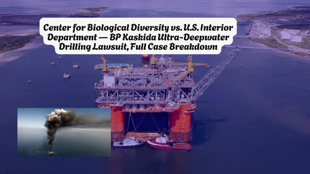 BP Kaskida Ultra-Deepwater Drilling Lawsuit Center For Biological Diversity