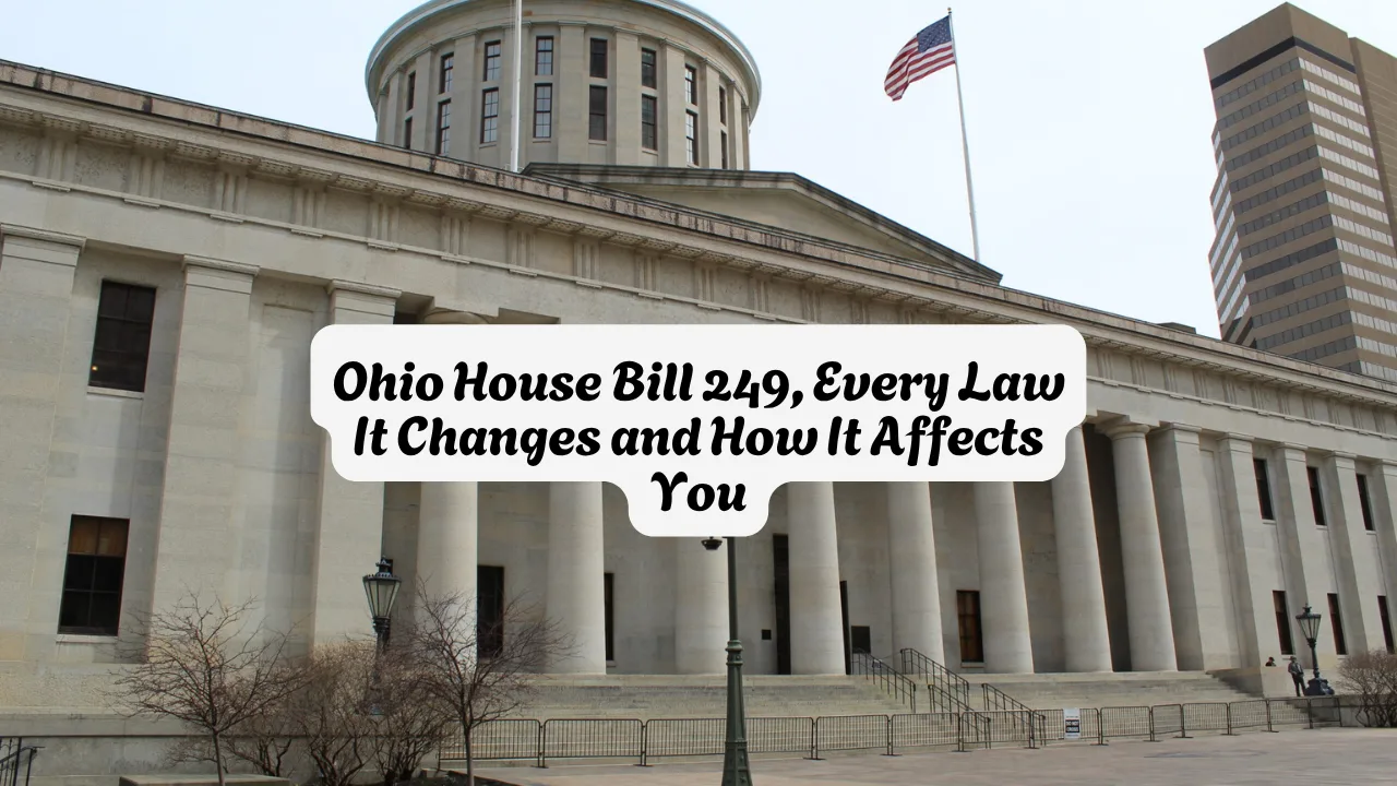 Ohio HB 249 Every Law It Changes And How It Affects You